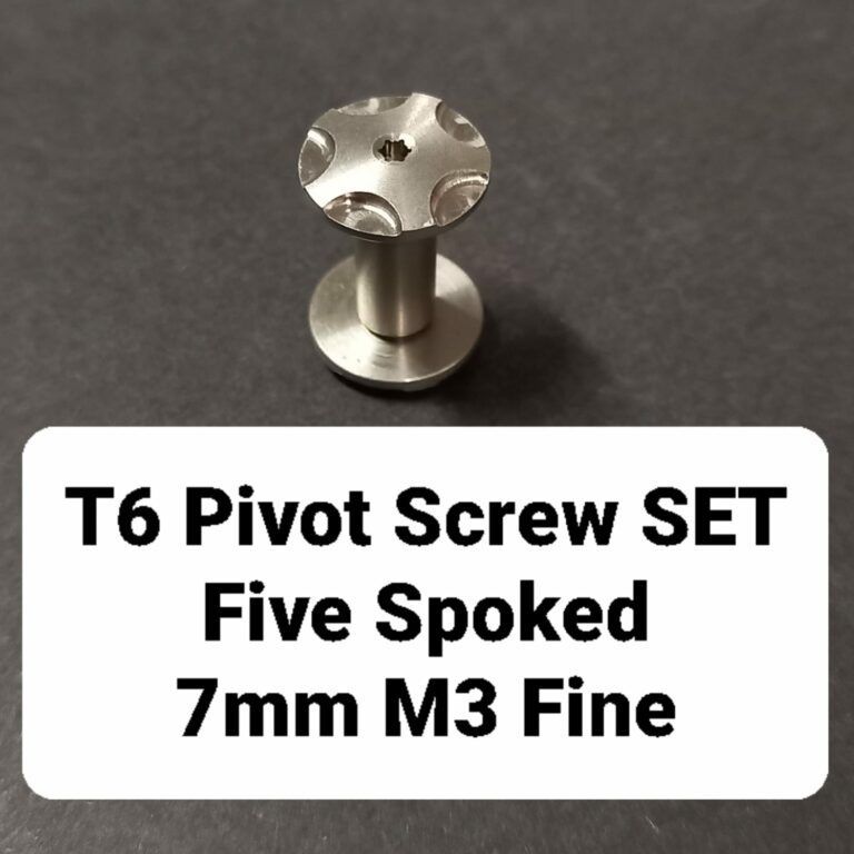 T6 Pivot Screw SET 5 Spoke 7mm M3 Fine with Barrel - Stefan Diedericks ...