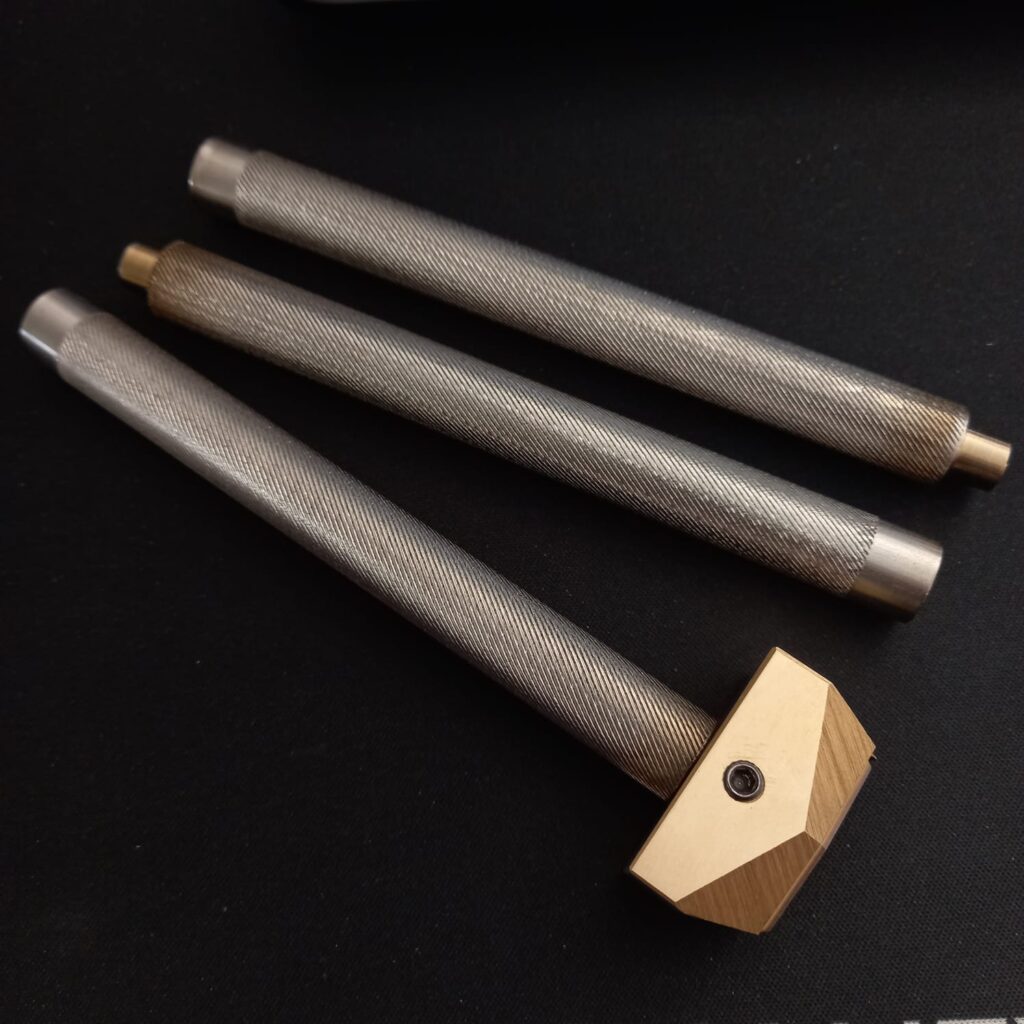 Custom Brass Leather Logo Punch - Stefan Diedericks Knives and Supplies